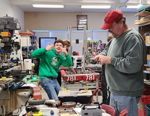 The Kincardine Record | Kinetic Knights Corner: Robot build progressing ...