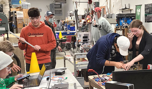 The Kincardine Record | Kinetic Knights Corner: Robot build progressing ...