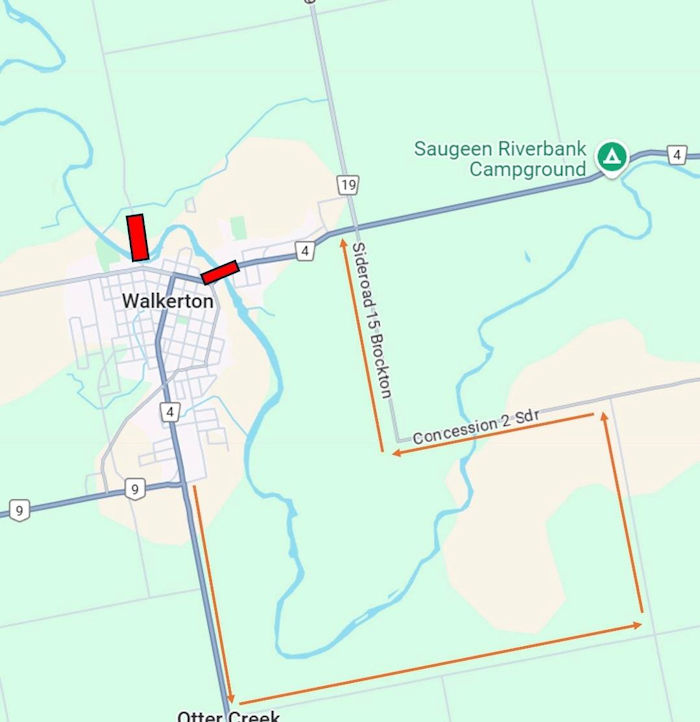 The Kincardine Record | Durham Street Bridge in Walkerton closed due to ...
